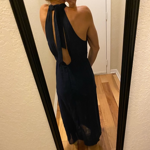 Forever 21 | Dresses | Sheer Dress Gown Navy | Poshmark